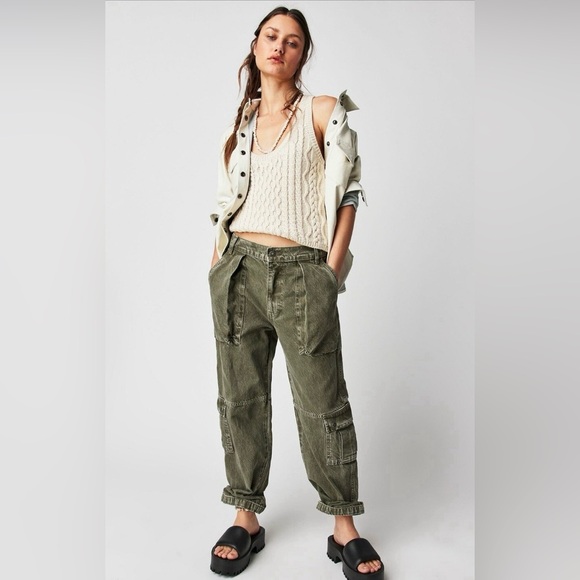 We The Free | Jeans | Nwt Free People We The Free Marx Slouchy Cargo ...